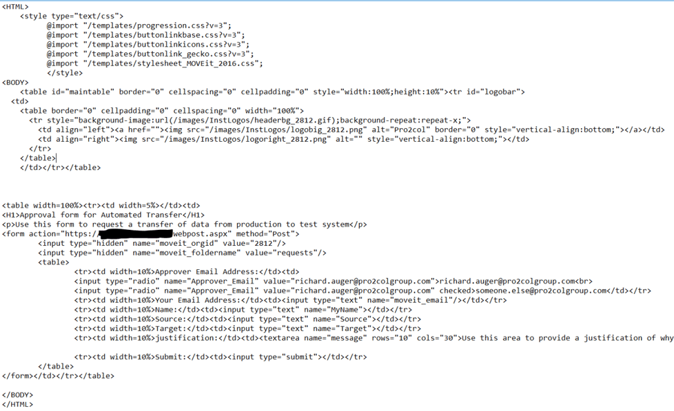 Creating a file transfer approval process